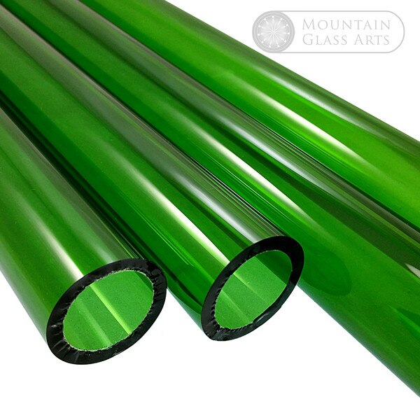12mm x 2.0mm - Emerald Green Tube - 4 ft. L (105) - Borosilicate Glass ...