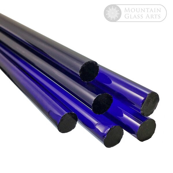 19mm - Brilliant Blue Rod - 4 ft. L (26) - Borosilicate Glass - 33 COE