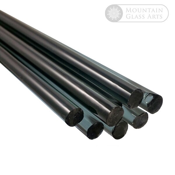 26mm - Charcoal Grey Rod - 4 ft. L (14) - Borosilicate Glass - 33 COE