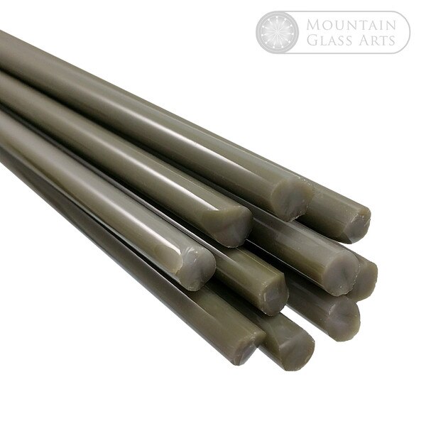 7-9mm - Light Gray Rod - Borosilicate Glass - 33 COE