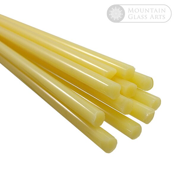 7-9mm - Light Topaz Rod - Borosilicate Glass - 33 COE