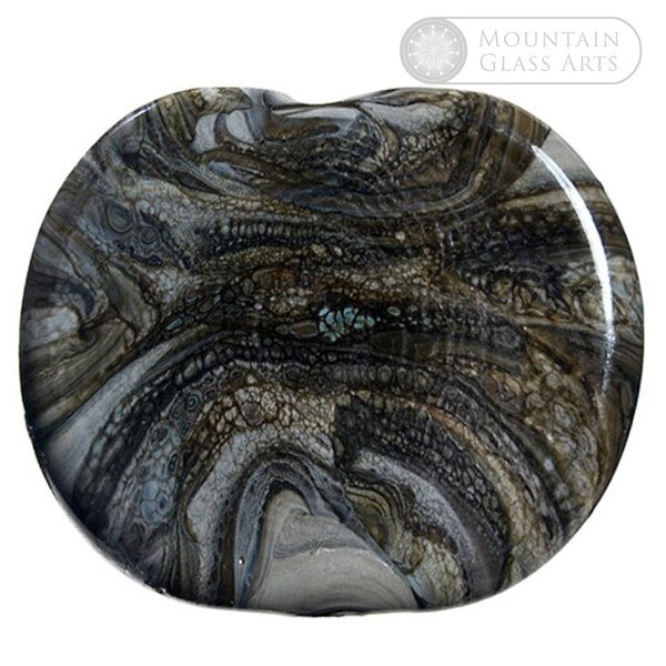 Effetre / Moretti - Avorio Petrolio (Ivory Petroleum) Grey Pastel