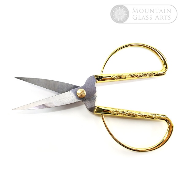 Large Hot Glass Shears - Gold