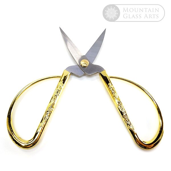 Large Hot Glass Shears - Gold