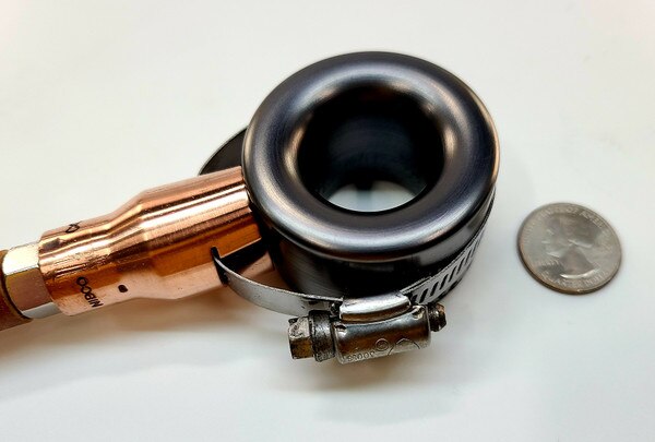 Mike Close Marble Molds - 1 1/4" Graphite Doughnut Mold on Wooden Handle