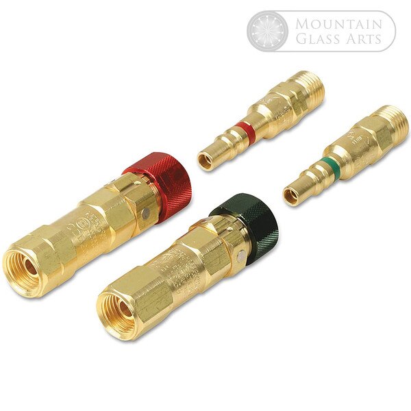 Quick Connect - OSHA Compliant Regulator to Hose Oxygen/Fuel Gas Set w ...