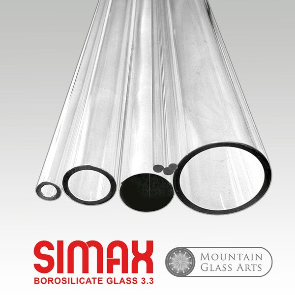 Simax - Round Rod - 10mm (64) - Borosilicate Glass - 33 COE