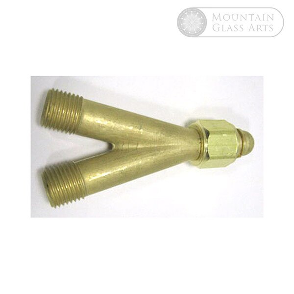 Y Connector For Oxygen, Standard "B" Size Fittings